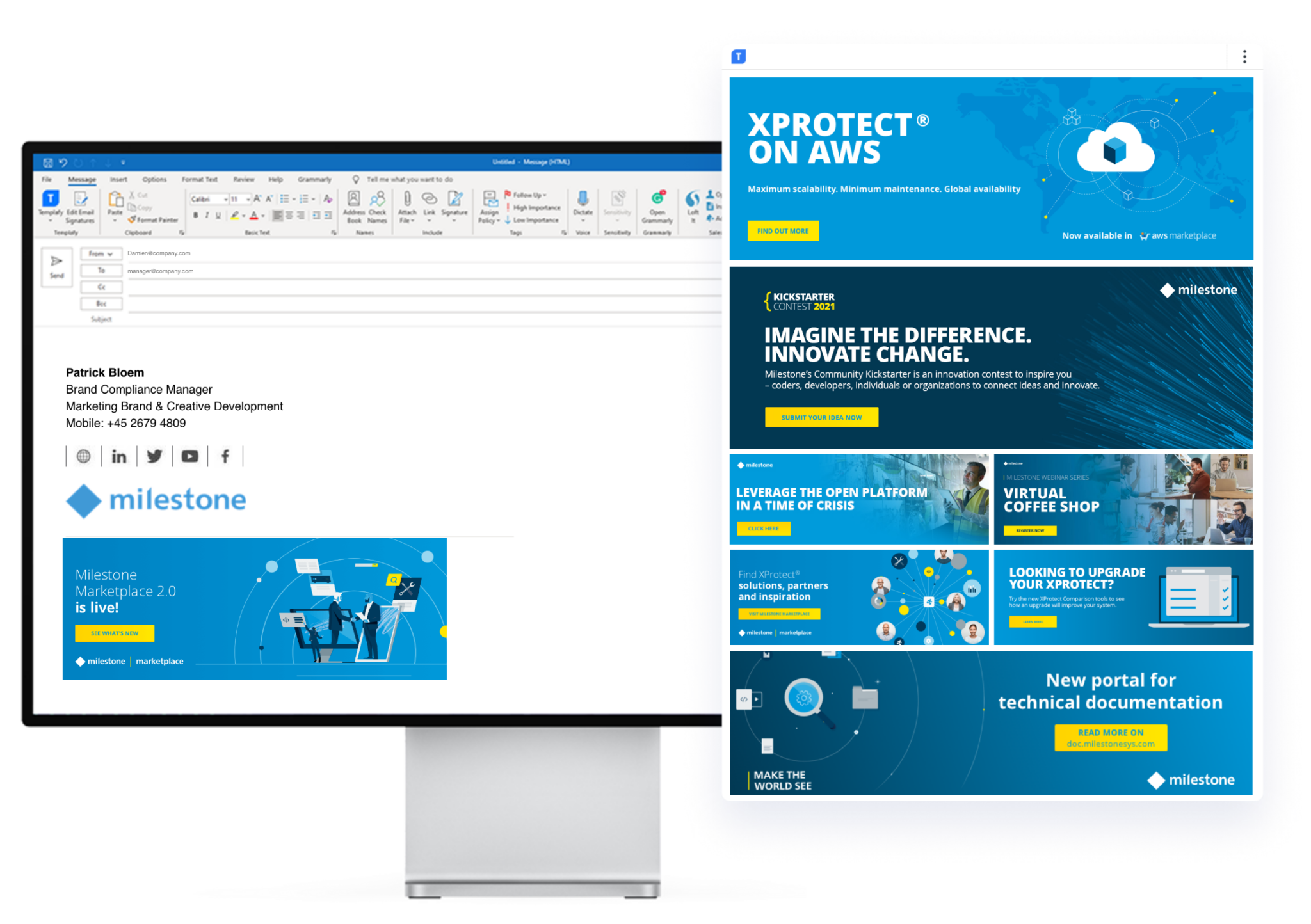 Milestone Systems case study - Templafy