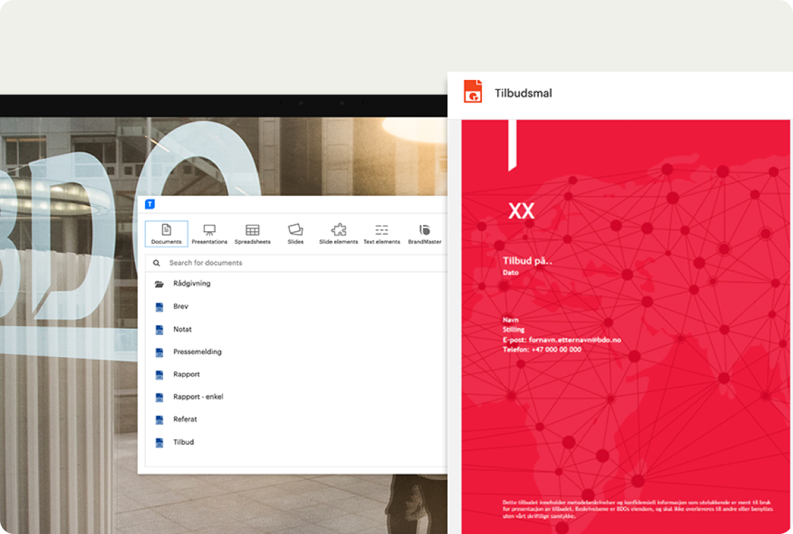 BDO Norway case study - Templafy