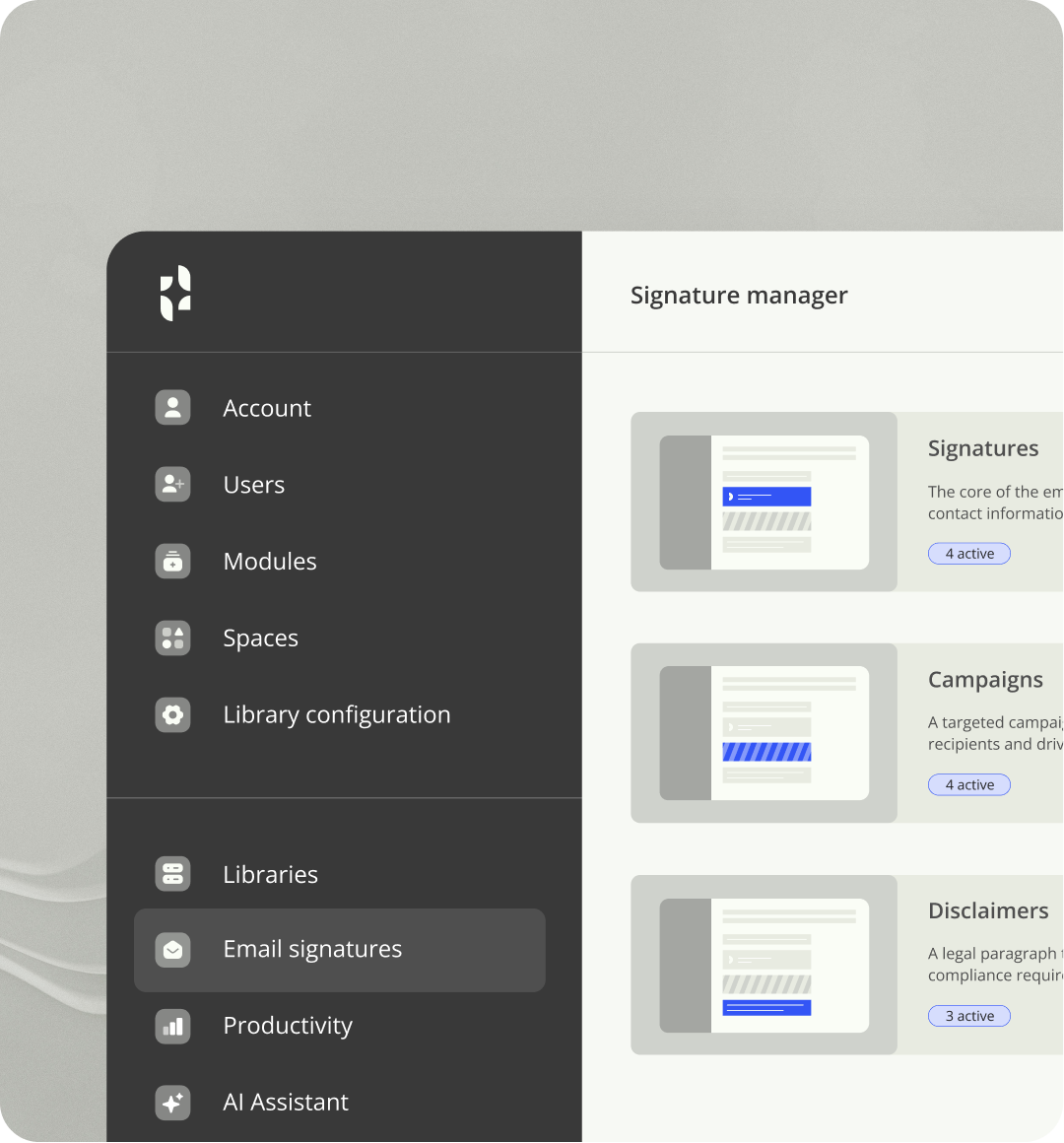 Email signature management - Templafy